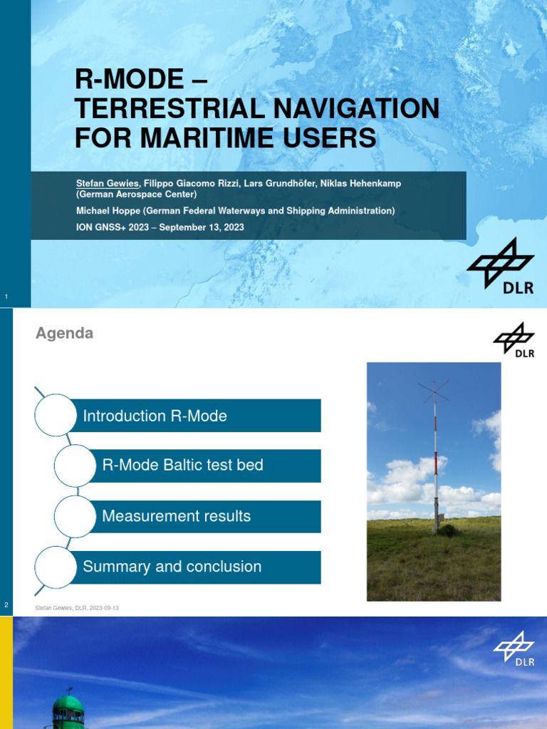 Gewies - 2023 - ION - GNSS - R-Mode - Terrestrial Navigation For Maritime Users | Download Free ...