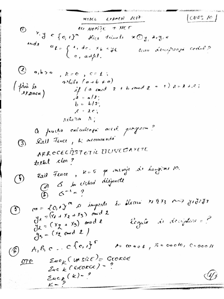 Criptografie Ex | PDF
