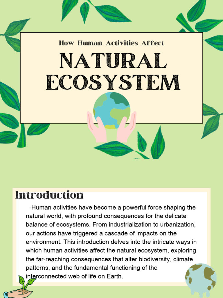 kjl | PDF | Ecosystem | Human Impact On The Environment