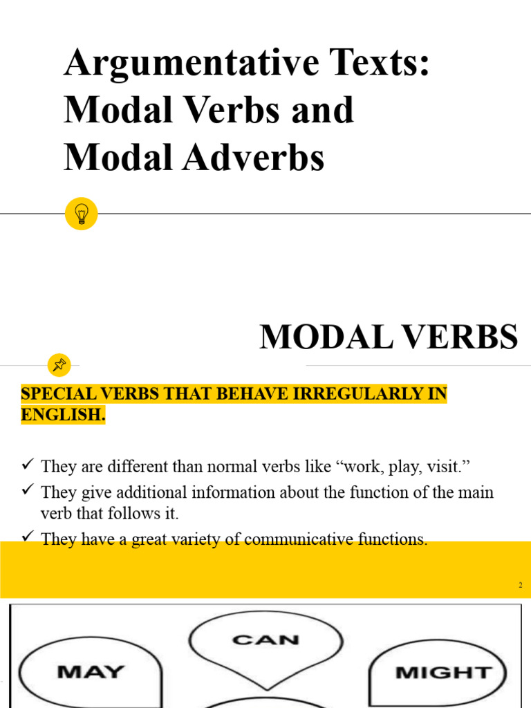 Modal Verbs and Modal Adverbs | PDF | Language Arts & Discipline ...