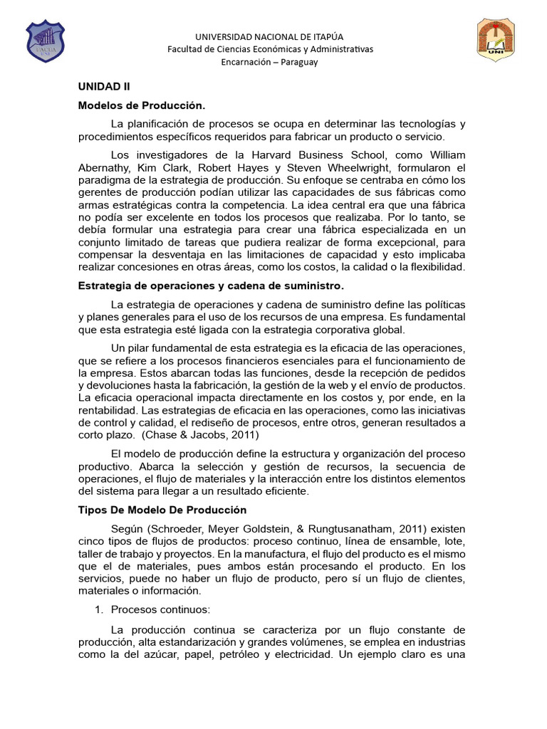 Modelos de Produccion Parte 1 | PDF | Planificación | Programación lineal