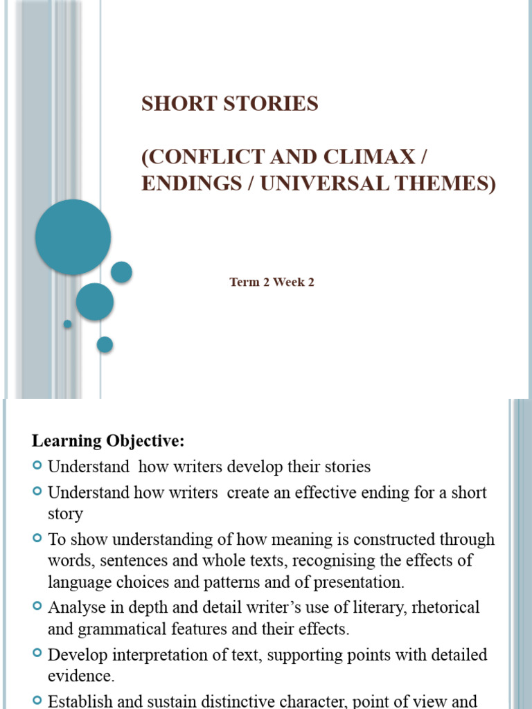 Week 2 - Short Stories | PDF | Human Communication