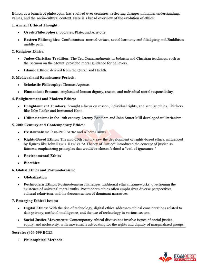 Ethics For Csir Examquest | PDF | Utilitarianism | Socialization