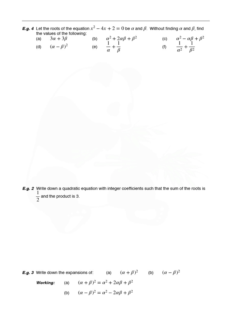 Sum and Product of Roots (Quadratics) LESSON | PDF | Teaching Methods ...
