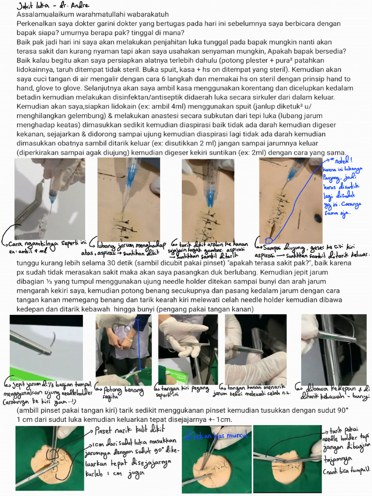 Cara Menjahit Luka | PDF