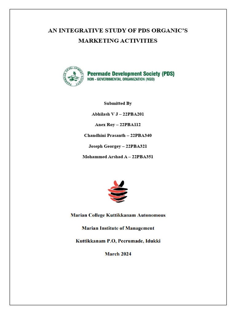 Integrated Project Final-1 | PDF | Pricing | Nutmeg