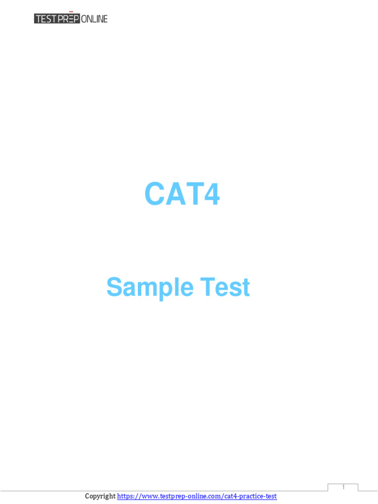 Cat4 PDF Sample Test 1 | PDF | Symmetry | Vertex (Geometry)