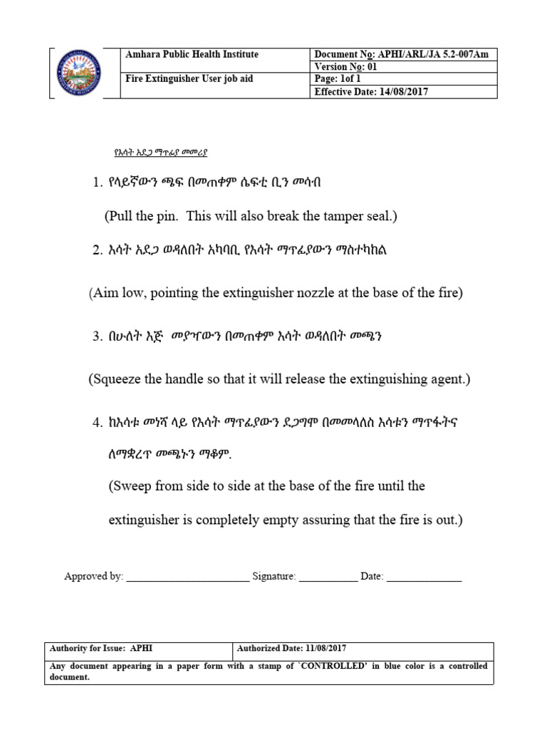 07 Fire Extiguisher User Guide | PDF