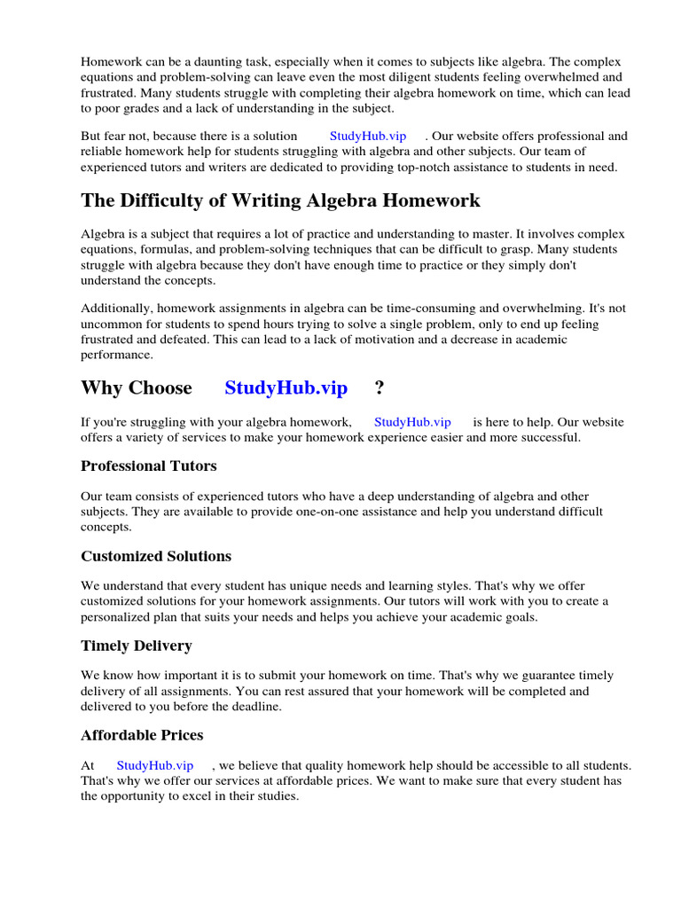 Homework Algebra Help | Download Free PDF | Algebra | Mathematics