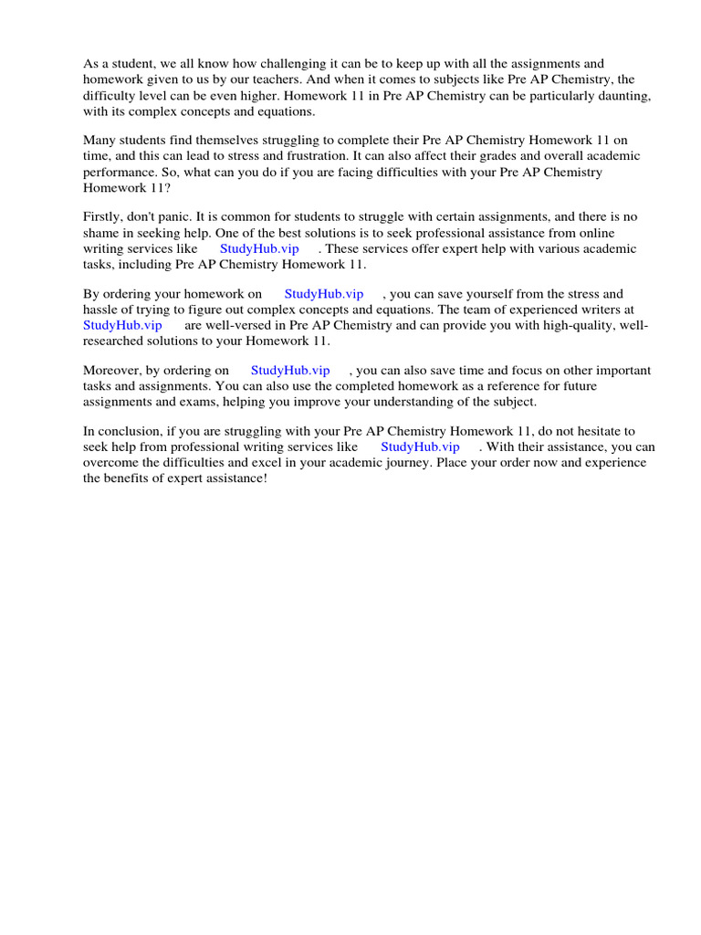 Pre AP Chemistry Homework 11 | PDF | Chemistry | Molecules