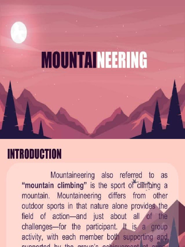 Unit 3 Intro To Mountaineering | PDF