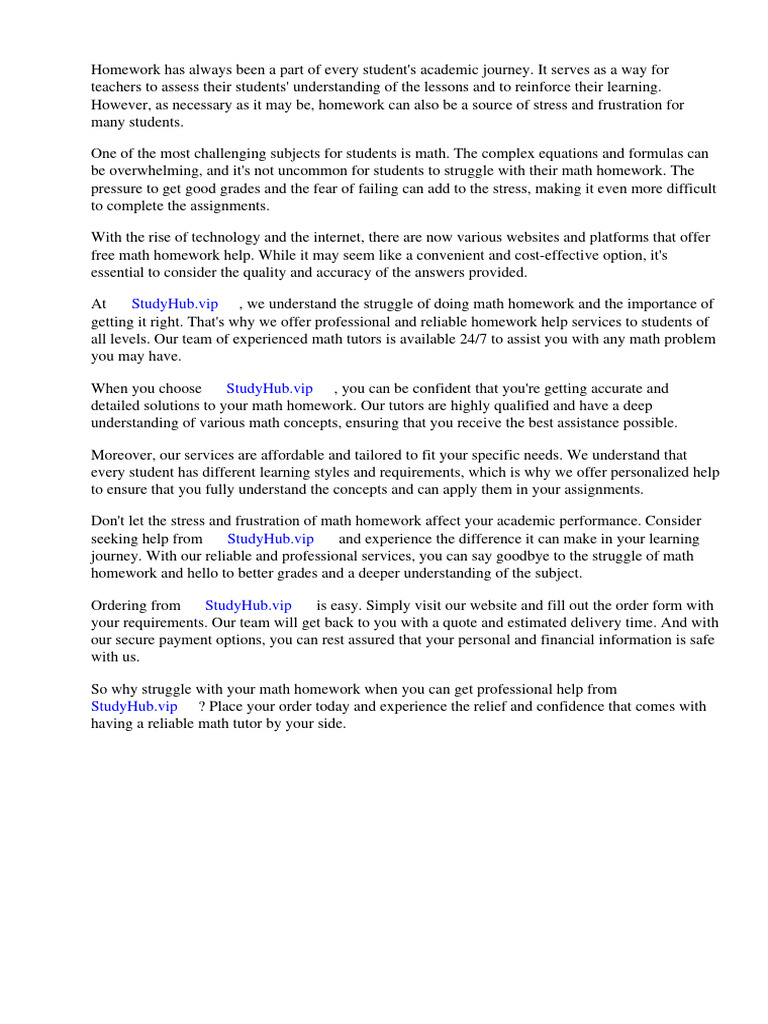 Do My Homework For Me Free Math | PDF | Mathematics | Homework