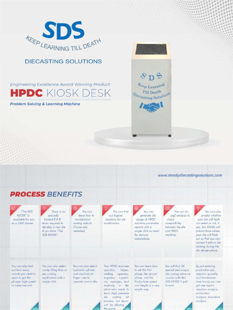 The SDS HPDC KIOSK INFORMATION | PDF