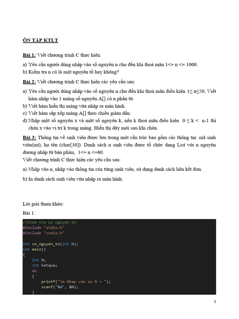 Đề mẫu KTLT 2021 - De kem loi giai | PDF