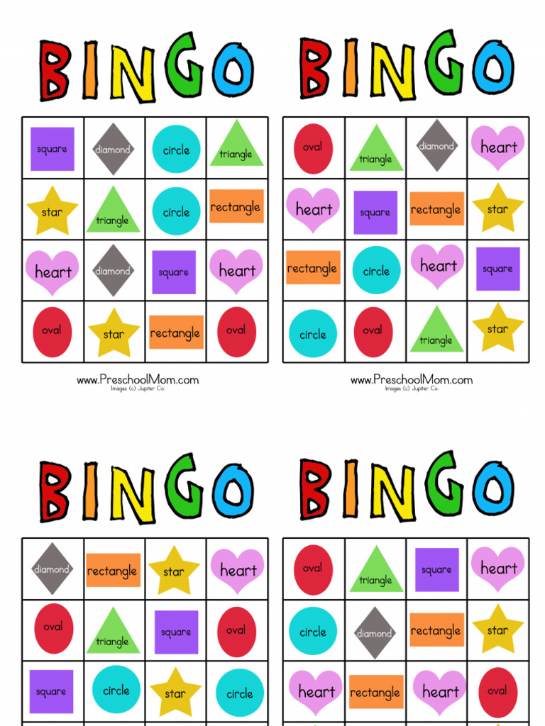 Shape Bingo Pack | PDF