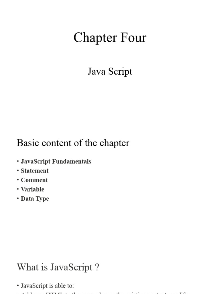 Ch4 Js Pdf Document Object Model Java Script