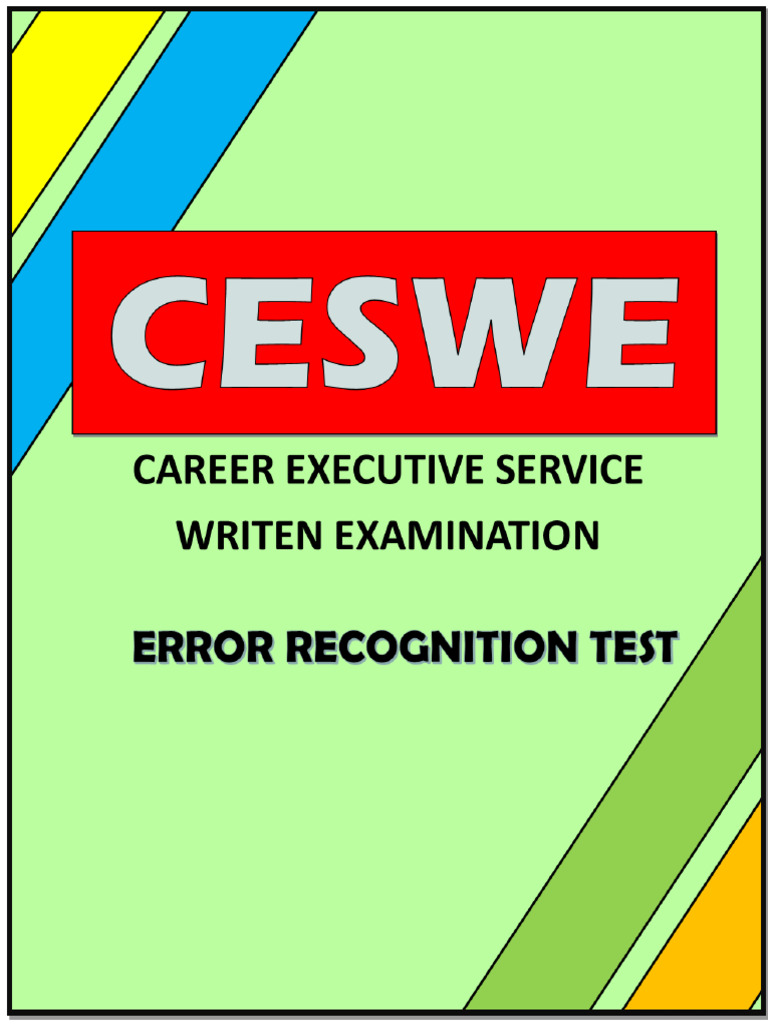 Error Recognition Test | PDF