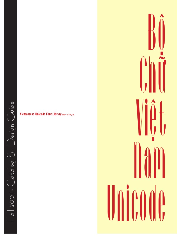 Vietnamese Unicode Font Library | PDF