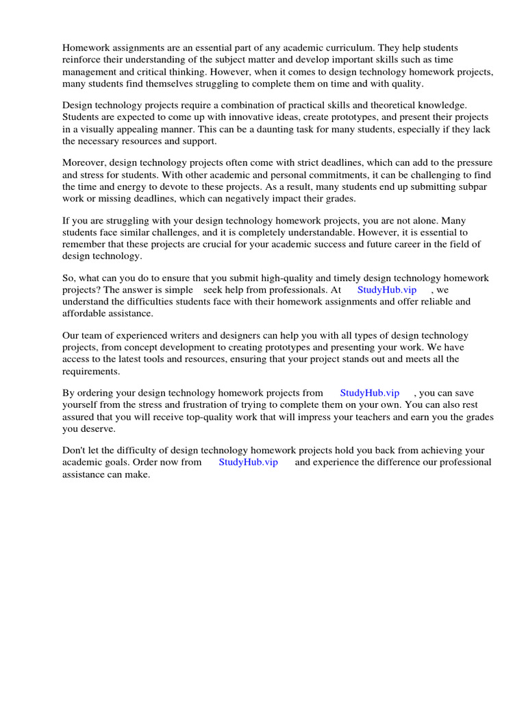 Design Technology Homework Projects | PDF | Google Play | Facebook