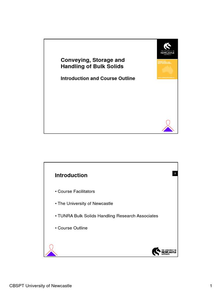 Bulk Solids Handling Course Overview | PDF | Belt (Mechanical) | Australia