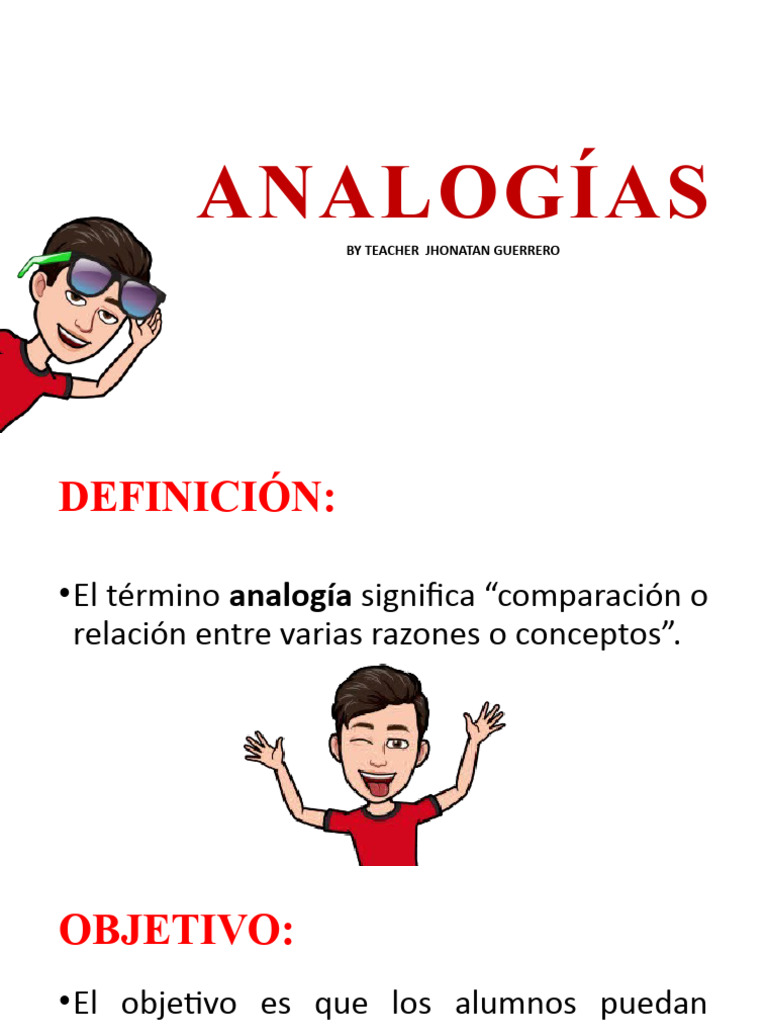 ANALOGÍAS | PDF | Analogía | Oración (Lingüística)