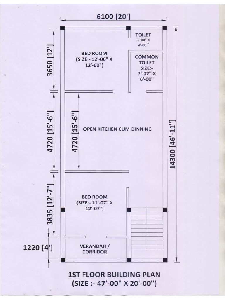 1ST Floor Building Plan | PDF