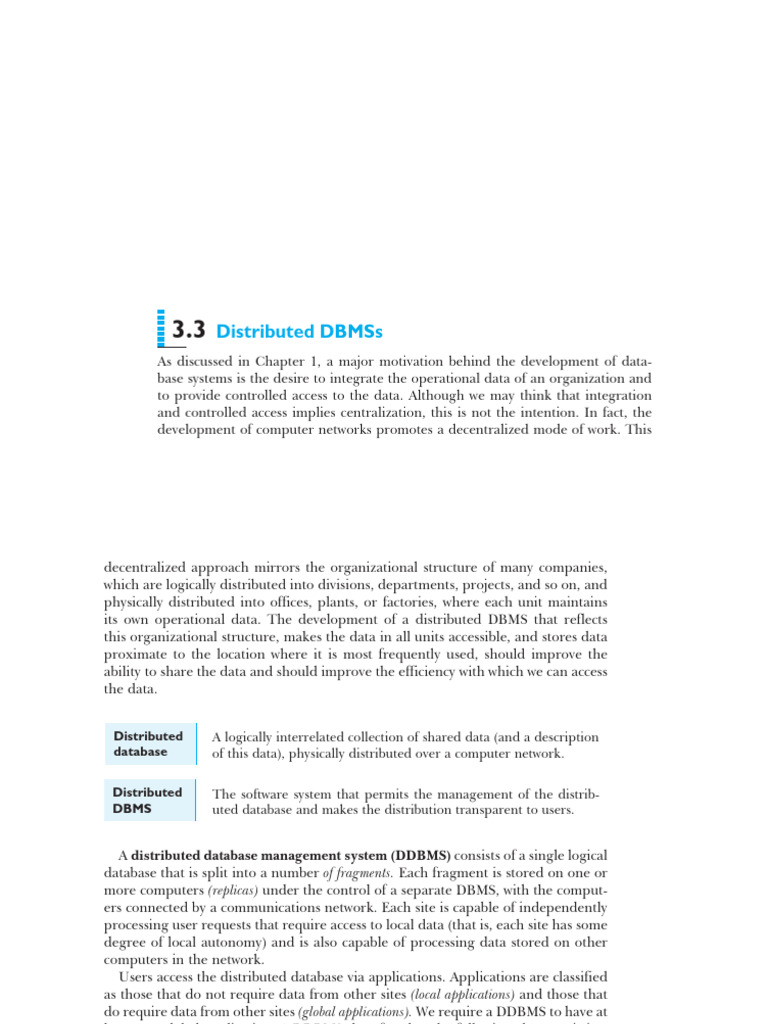 Unit 1.3 - Distributed Databases | PDF | Databases | Computer Science