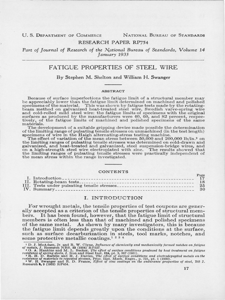 SteEL Wire | PDF | Fatigue (Material) | Wire