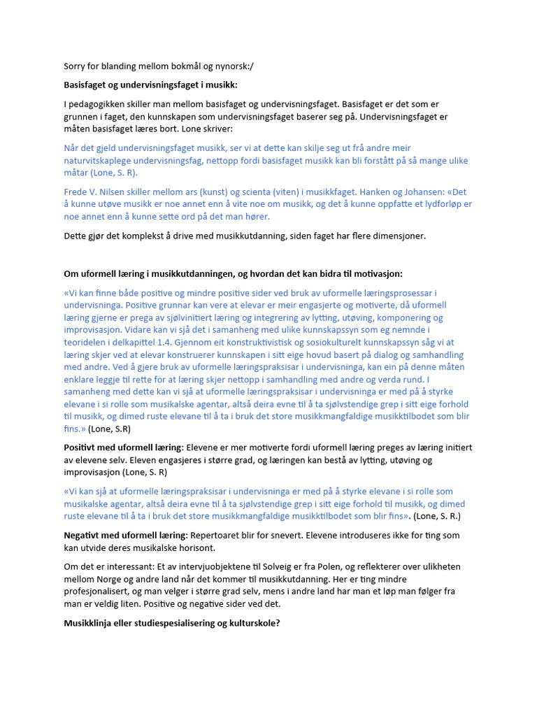 Fou-Oppgave Notater | PDF