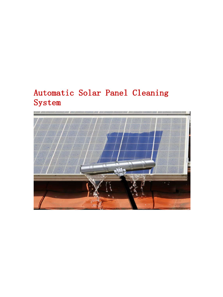 Different_methods_of_cleaning_solar_panels_automat[1] | PDF | Solar ...