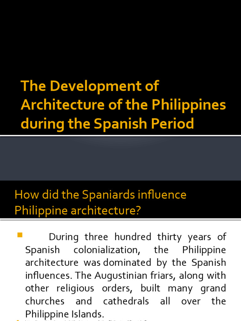 The Development of Architecture of The Philippines During | PDF ...