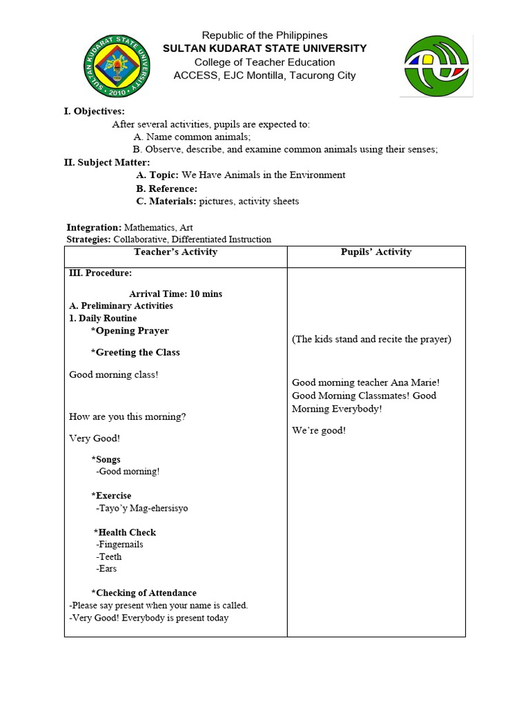 Lesson Plan Final Demo | Download Free PDF | Teachers | Classroom