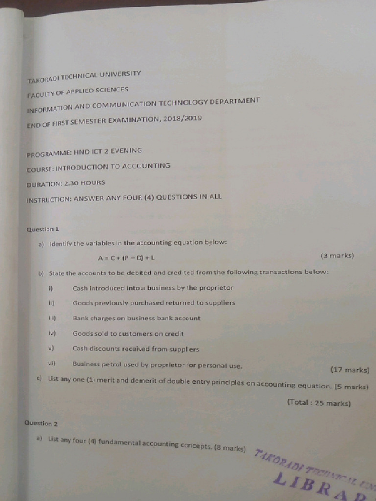 INTRODUCTION_TO_ACCOUNTING_ONE_PAST_QUESTION (1) | PDF