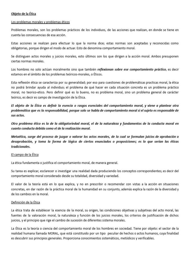 Objeto de La Etica | Descargar gratis PDF | Moralidad | Science