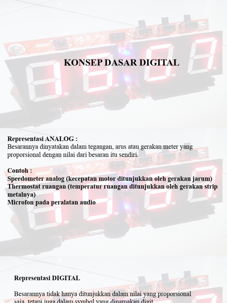 Lect. 1 Konsep Dasar Digital | PDF