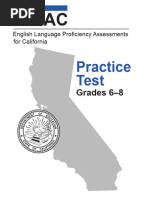 ELPAC 2021-22 Practice Questions Guide | PDF