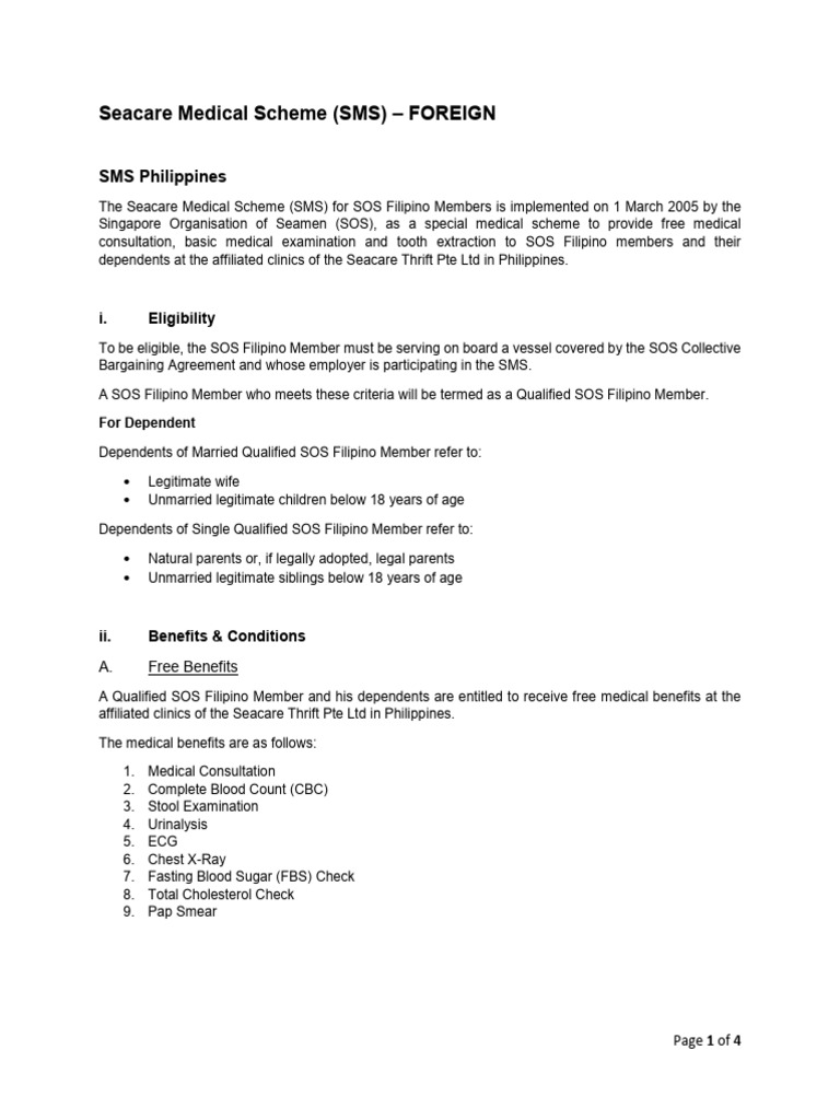 SMS Philippines Info Sheet July 2023 | PDF | Identity Document | Medicine