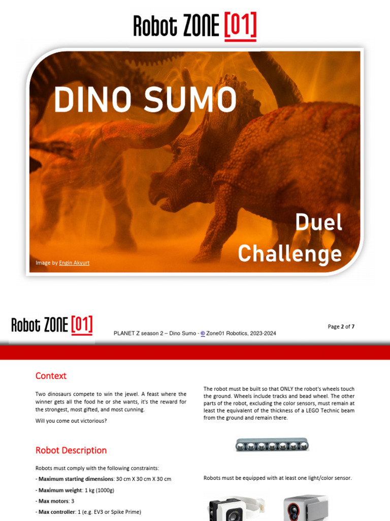 Dino Sumo - en | Download Free PDF | Robot | Robotics