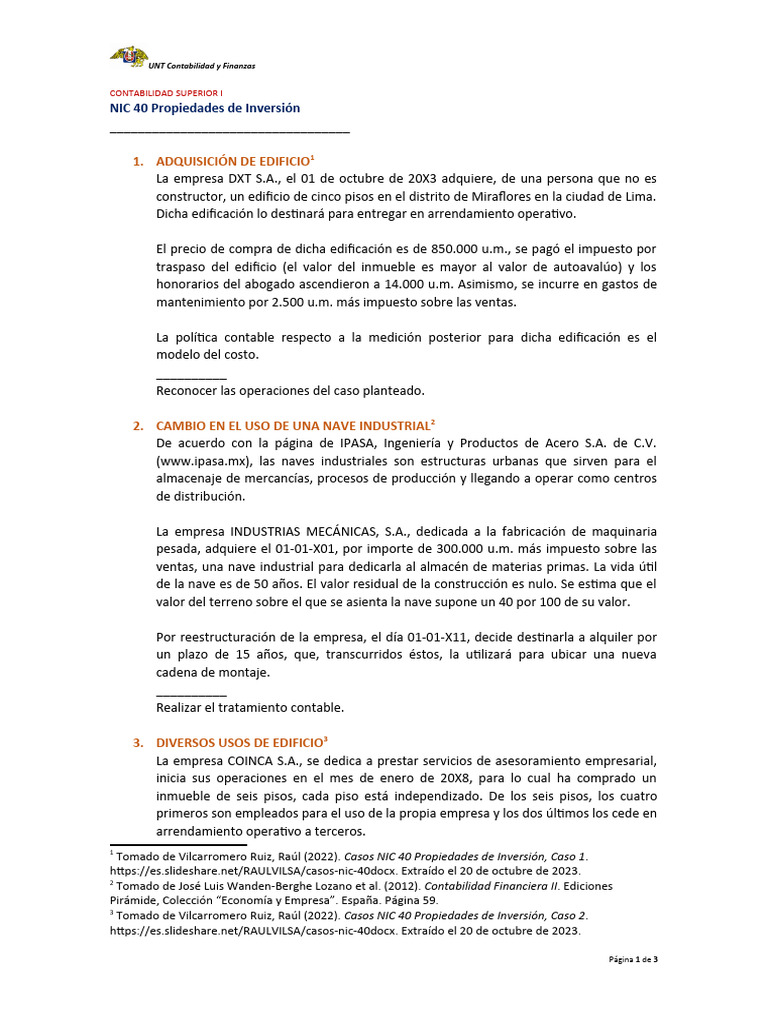 S08 Nic 40 Propiedades de Inversión - 2023 Ii | PDF | Contabilidad ...