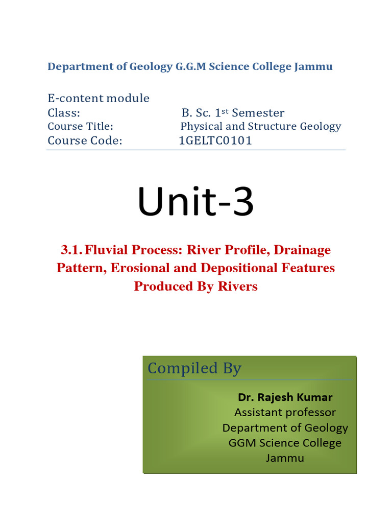 Fluvial Processes | PDF | River Delta | River