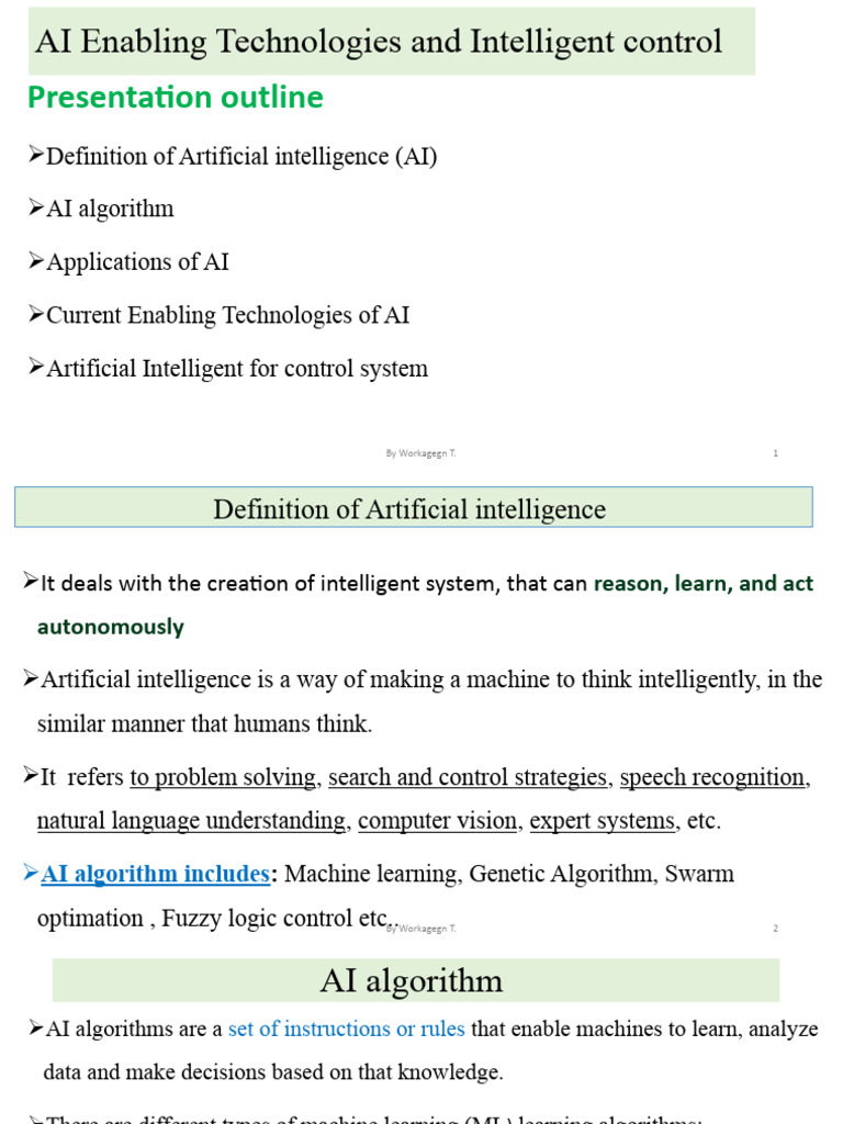 AI Technologies & Intelligent Control | PDF | Artificial Intelligence | Intelligence (AI ...