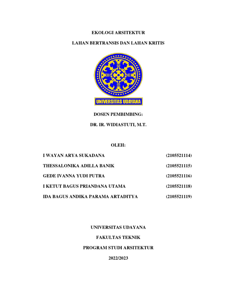Tanah Bertransis Dan Tanah Kritis - KLP 7c | PDF | Sains & Matematika