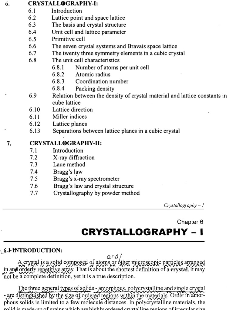 Crystallography | Download Free PDF | Crystal Structure | X Ray Crystallography