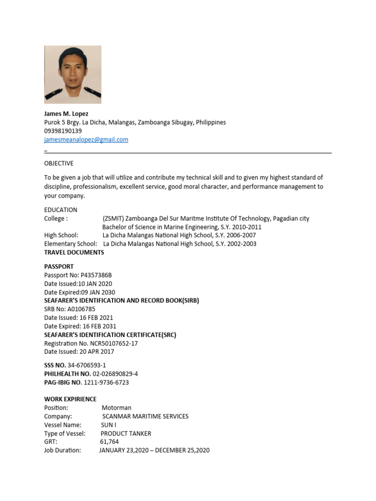 James CV | PDF | Career & Growth | Business