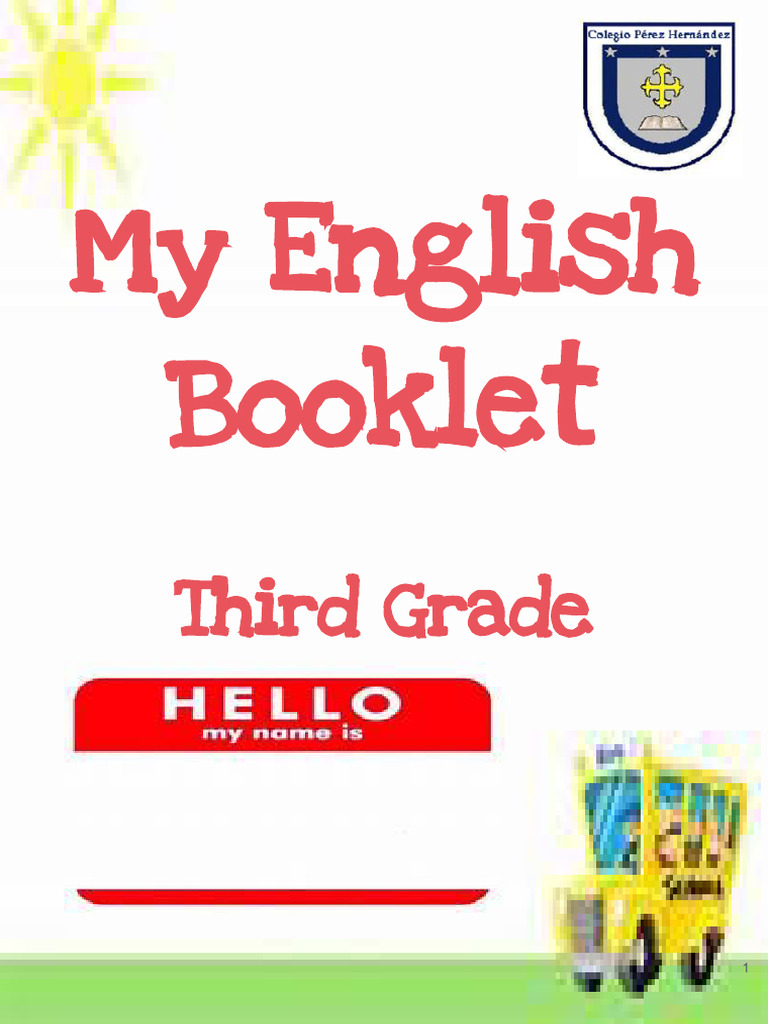 Cuadernillo Ingles Tercer Grado CPH-2024 | PDF
