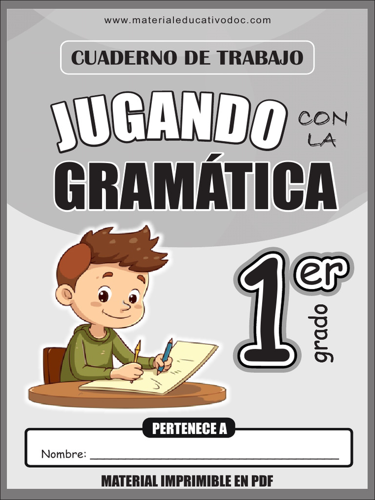 Gramatica Primero De Primaria I Parte Pdf Lingüística Sintaxis