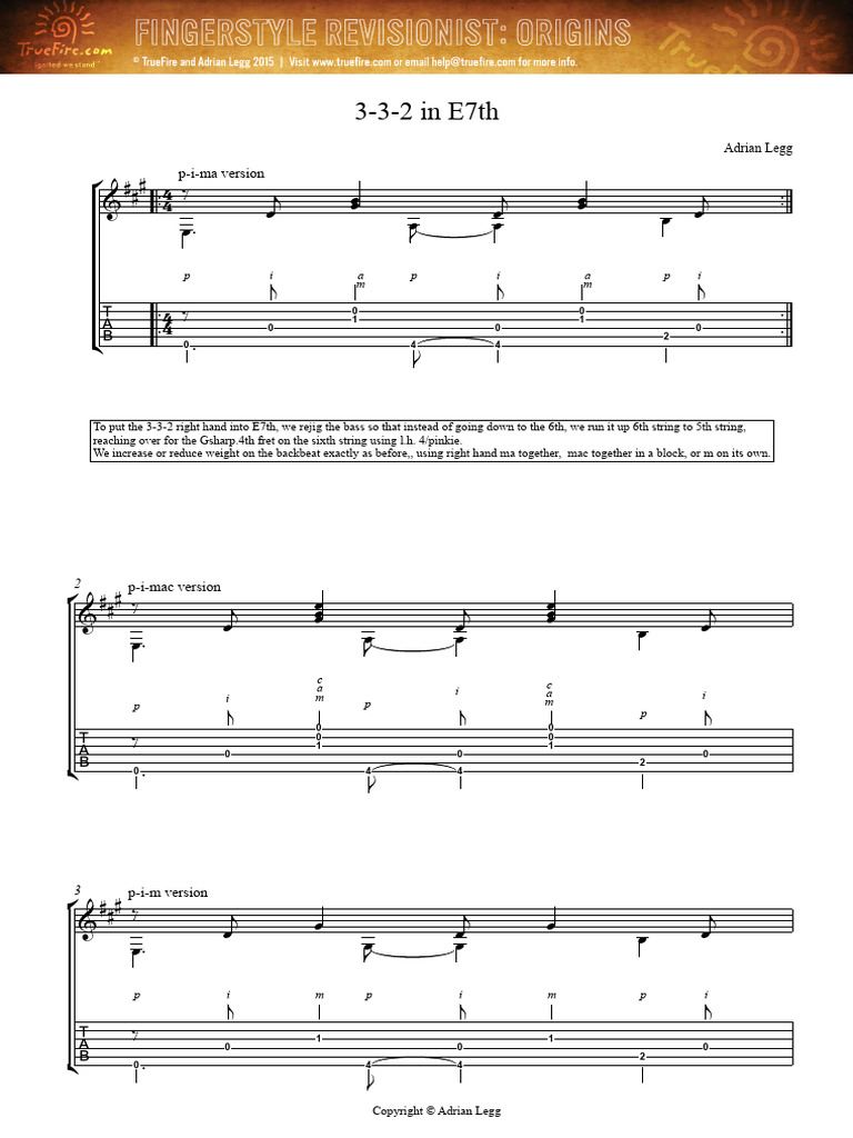 3-3-2 E7 in 1st Position - Pattern Workouts 4 | PDF | Musical ...