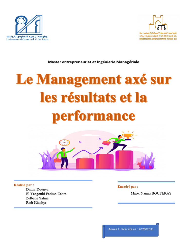 Performance par le Management Axé sur les Résultats | PDF | Business ...