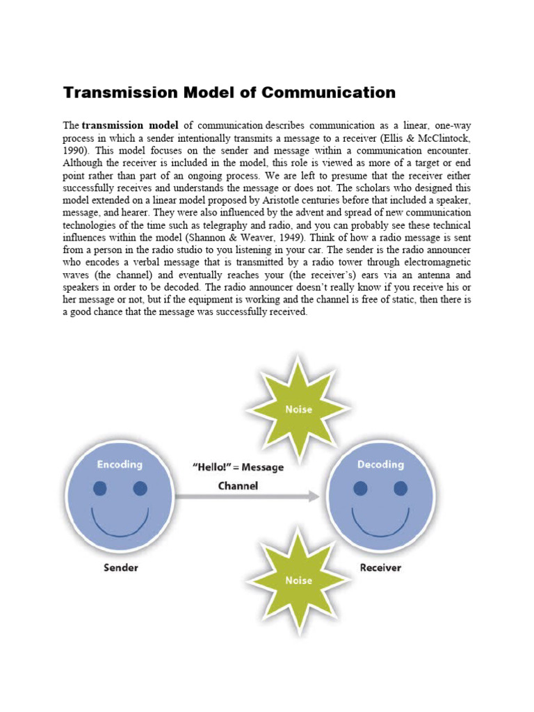 Communication Models Explained | PDF | Communication | Psychology