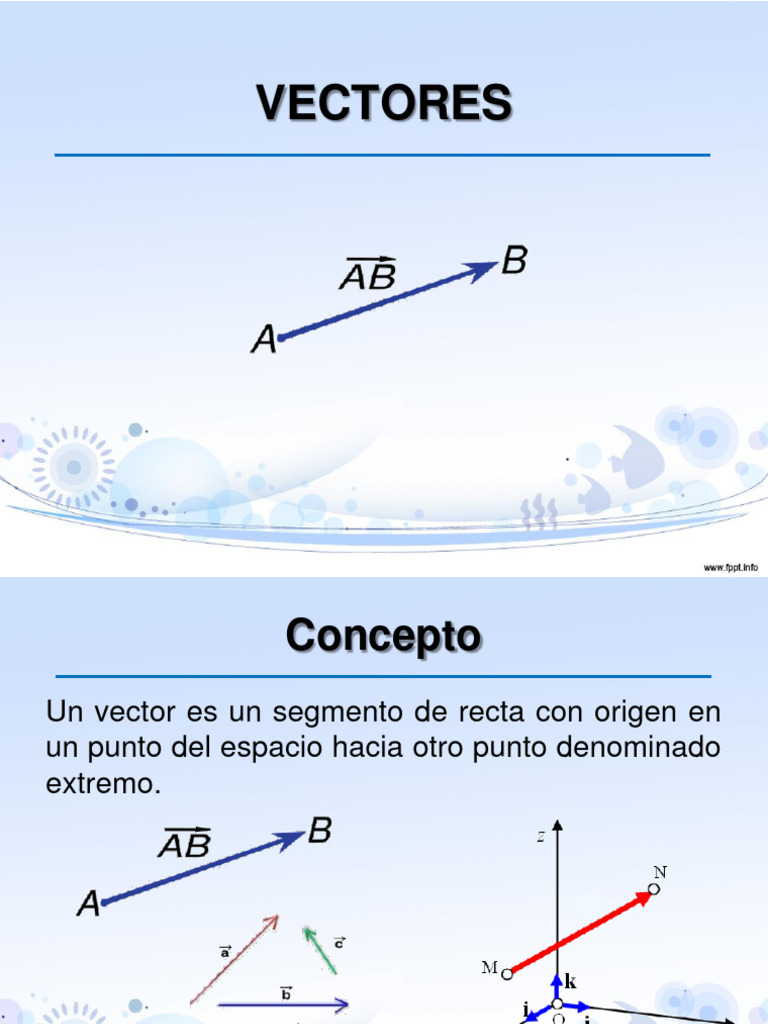 1. VECTORES | PDF | Vector Euclidiano | Álgebra